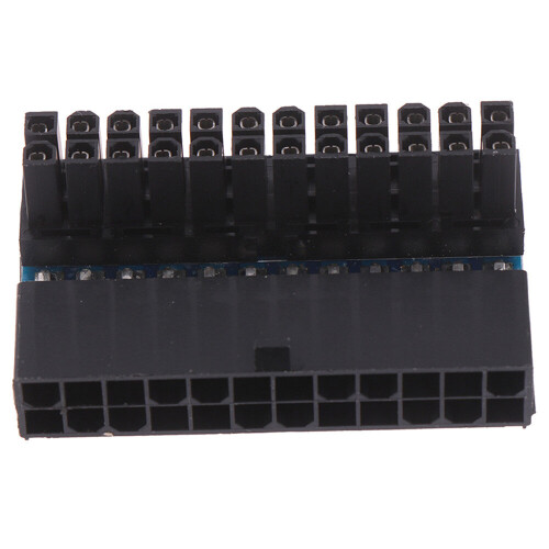 ATX 24 pin 90 degree 24Pin to 24pin L type Power Plug Adapter Mainboard ...