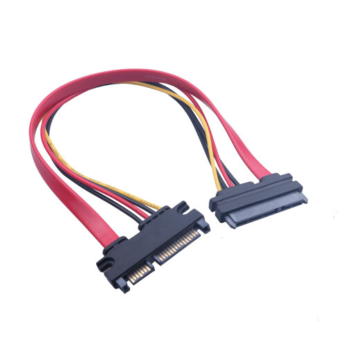 SATA 22 Pin Male To Female Sata Extension Cable SATA 3 III 22 Pin Male ...