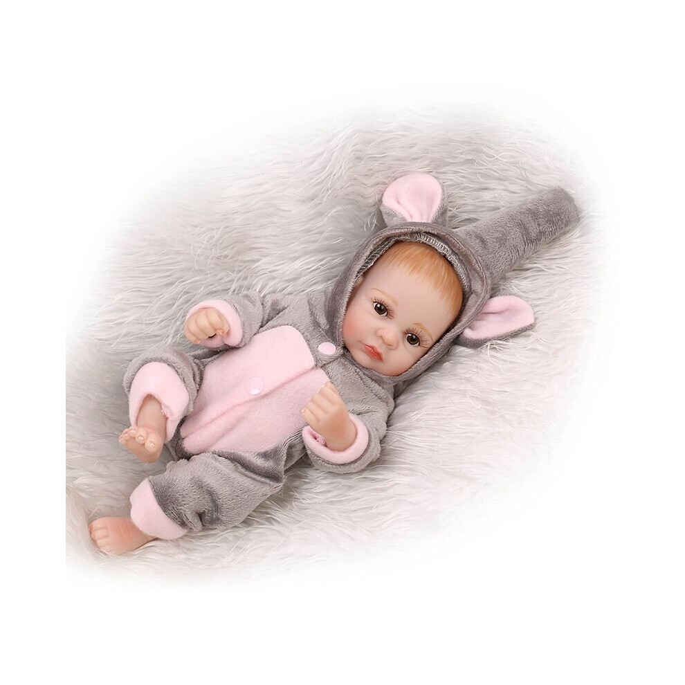(Open Eyes-Girl) 10" Realistic Reborn Baby Doll Vinyl Silicone Toy on OnBuy