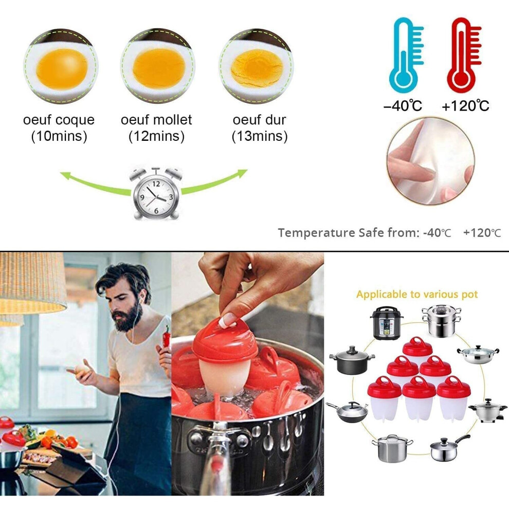 Silicone hard boiled egg cooker store