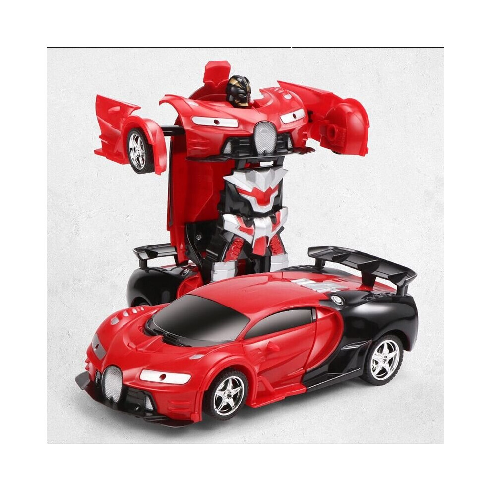 (Red Bugatti) Transformer RC Robot Car Remote Control 2 IN 1 Toy on OnBuy