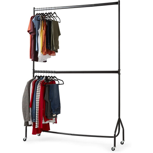 Two Tier Heavy Duty Clothes Rail 4ft x 7ft on OnBuy