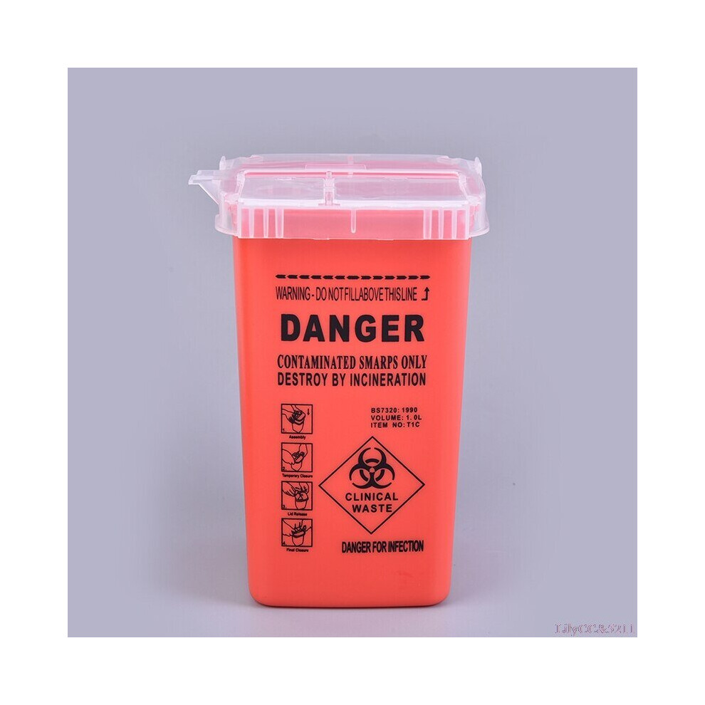 1L Plastic Waste Bin For Disposable Tattoo Needle/Needle Nozzle Tattoo ...