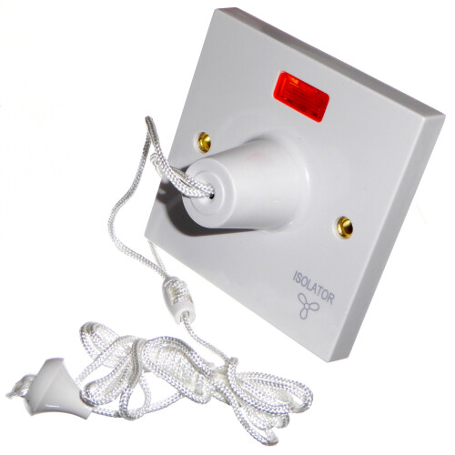 Click PRW208 10A 3 Pole Fan Ceiling Pull Cord Isolation Switch on OnBuy