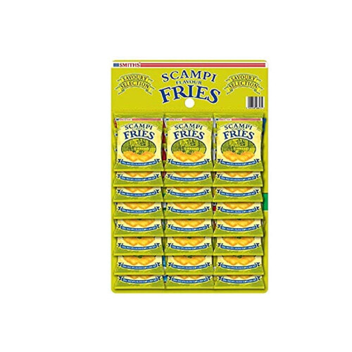 96 Bags of Smiths Savoury Snacks Scampi and Lemon Fries 27g on OnBuy