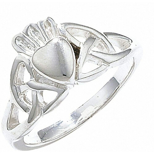 (K) Irish Claddagh Ring Sterling Silver Trinity Friendship Love 925 hallmarked on OnBuy