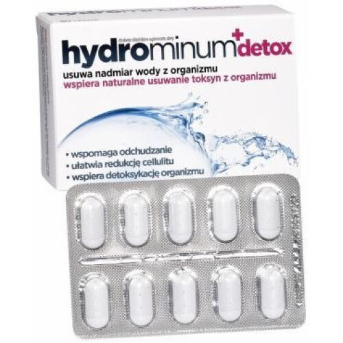 Hydrominum DETOX 30 tablets, for excess water and detoxification on OnBuy
