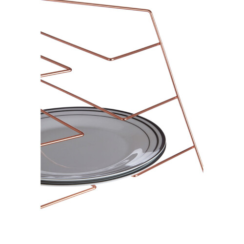 Premier Housewares Copper Plated Corner Plate Rack on OnBuy