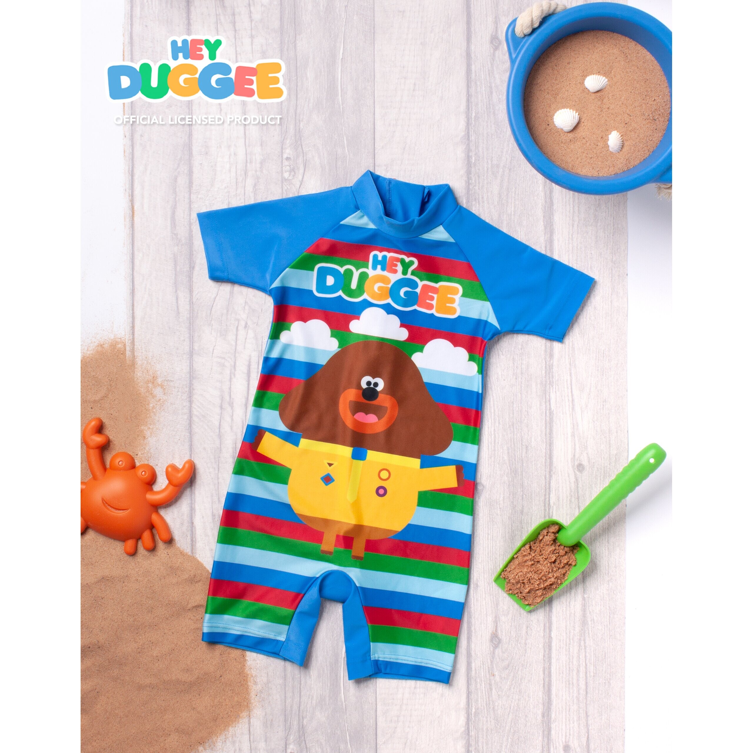 Hey Duggee Swimsuit For Boys | Kids Cbeebies Sun Safe Swimming Costume ...