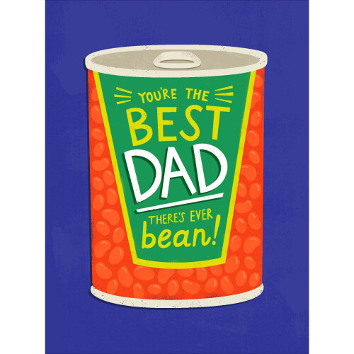 You're The Best Dad Ever Bean! Funny Father's Day Card Greeting Cards ...