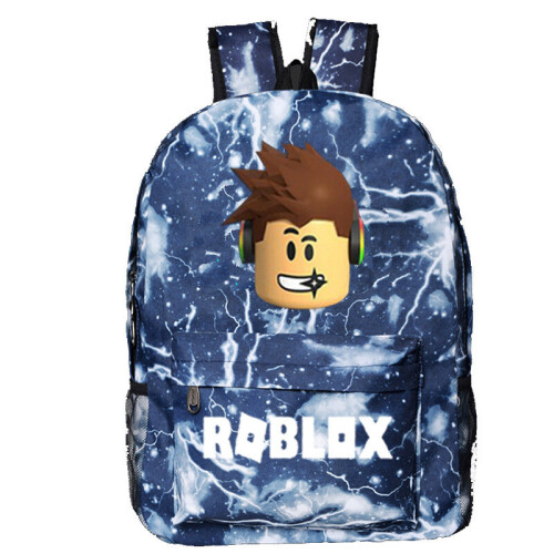 (#7 Blue-1 Figure) Roblox Backpack Kids School Bag Boys Travelbag on OnBuy