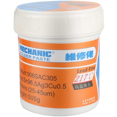 Mechanic MCN-0305 (906SAC305) | High Temperature Lead Free Solder Paste | 217c | 500G | Tub on OnBuy