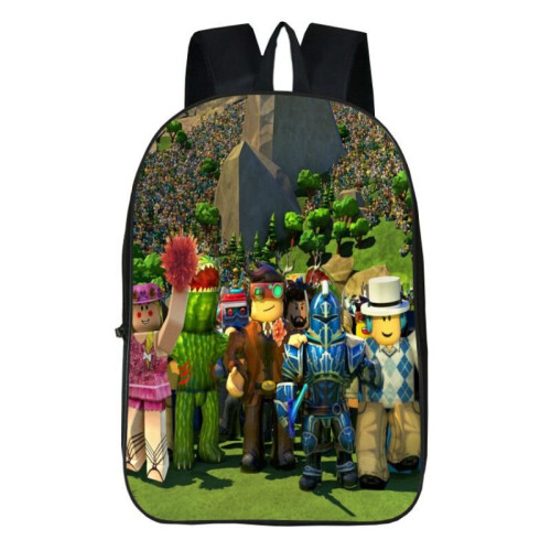 (G) Roblox Backpack School Bag Kids Rucksack Travelbag on OnBuy