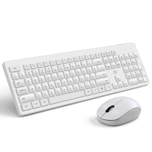 IK7300 2.4GHz Wireless Keyboard & Mouse Combo Set 104 Keys Silent ...