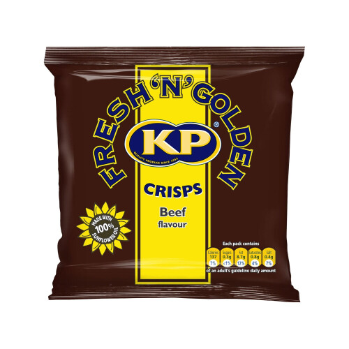 KP Beef Crisps - 48x25g on OnBuy