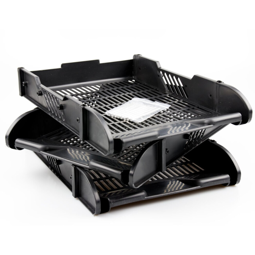 Office Desk Filing, Letter Trays, Paper File Desk Organiser A4 Document ...
