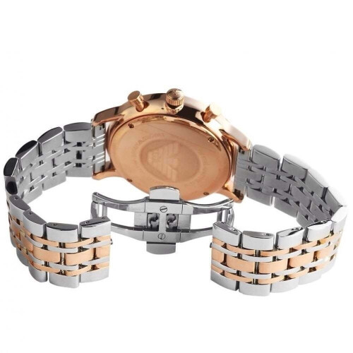 Emporio Armani Mens Watch Rose Gold Chronograph AR1721 on OnBuy