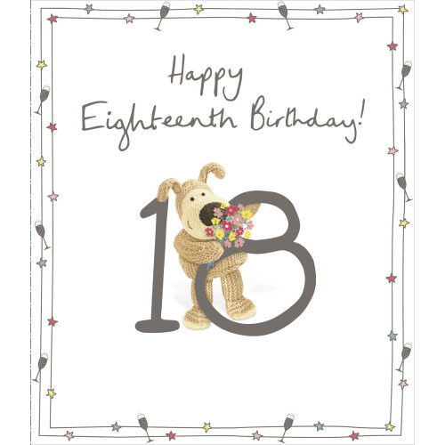Boofle Happy Eighteenth 18th Birthday Greeting Card Cute Range ...