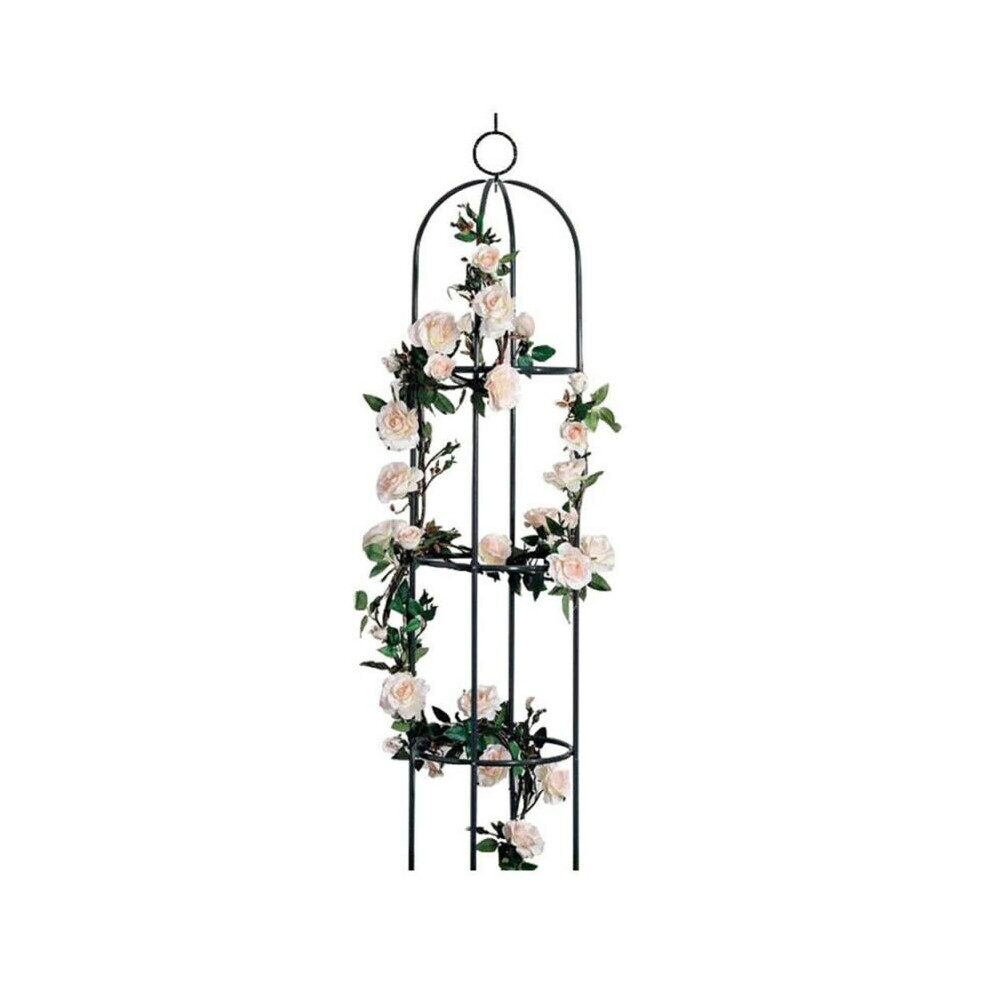 1.9m Outdoor Garden Metal Obelisk Climbing Plant Support Frame Trellis ...