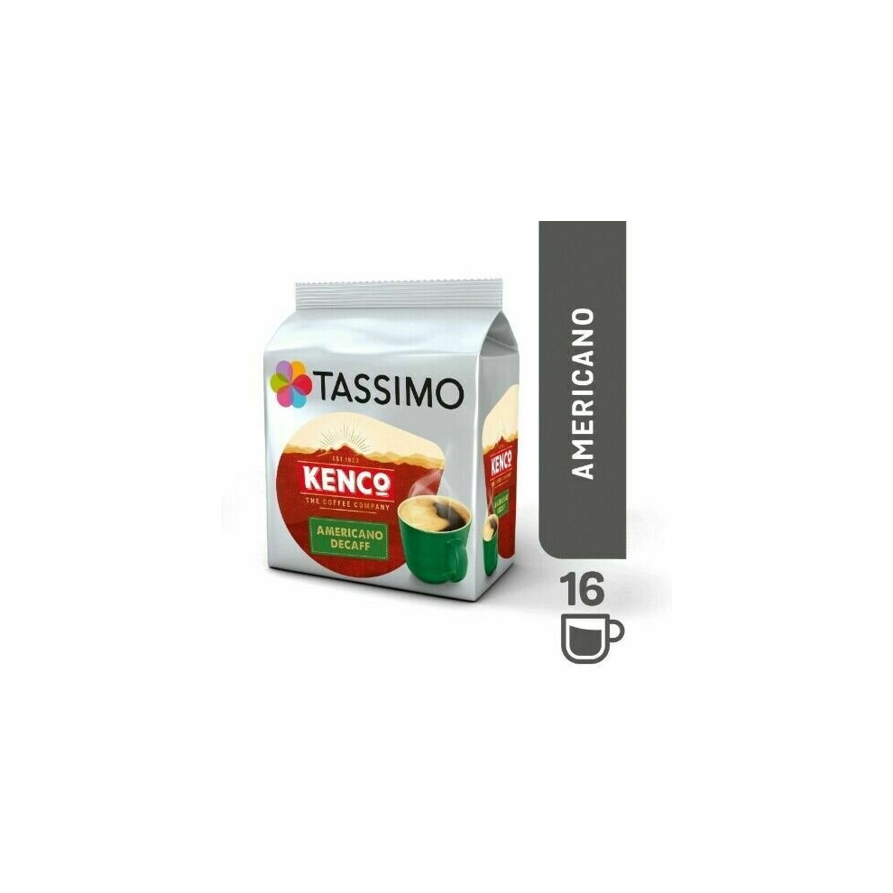 Tassimo Kenco Americano Decaf Coffee Pods, Pack Of 5, 80 Drinks on OnBuy