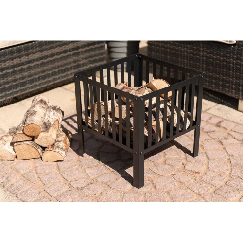 Redwood Leisure Redwood BB-CH721 40cm Square Fire Pit, Black on OnBuy