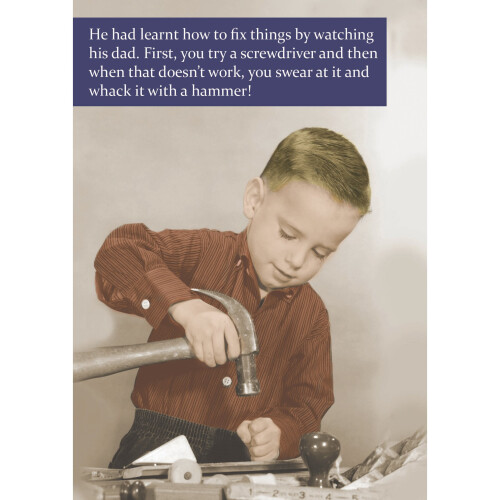 Whack It With A Hammer! Humour Birthday Card Funny Quitting Hollywood ...