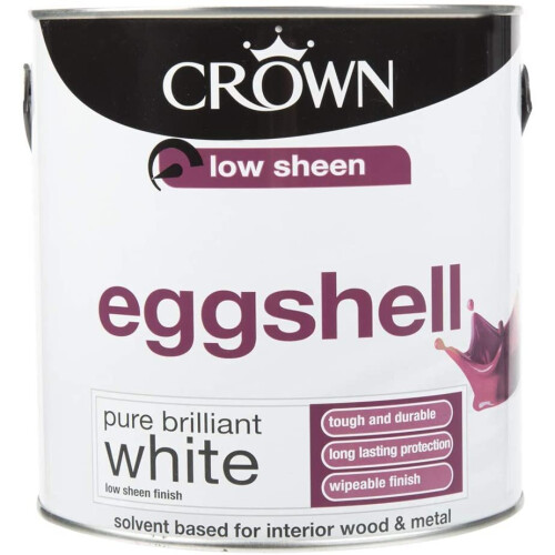 Crown 2.5L - Eggshell Pure Brilliant White on OnBuy