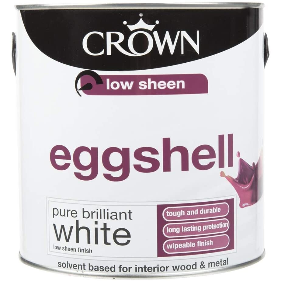 Crown 2.5L - Eggshell Pure Brilliant White on OnBuy