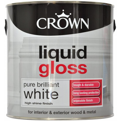 Crown 2.5L - Liquid Gloss Pure Brilliant White on OnBuy