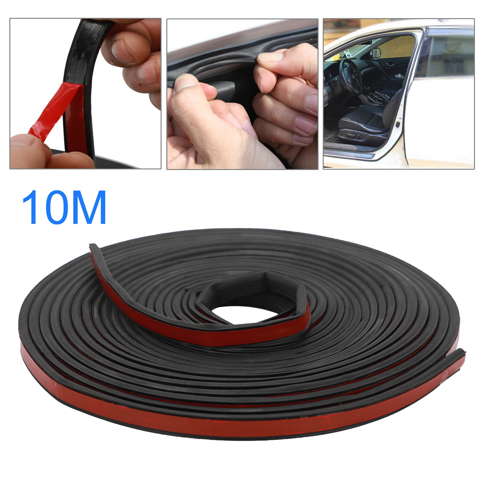 10m Car Seal Strip U Shape Door Boot Edge Protectors Trim Guard Rubber ...