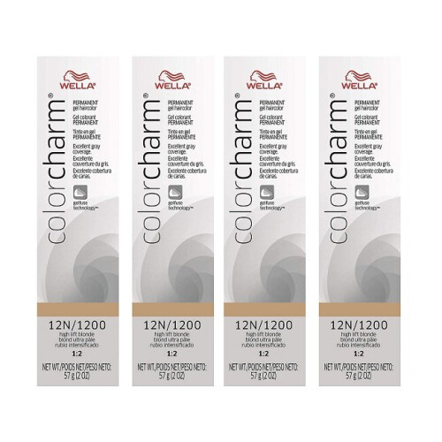 (12N - (4pks)) Wella Color Charm 12N/1200 High Lift Blonde Permanent ...