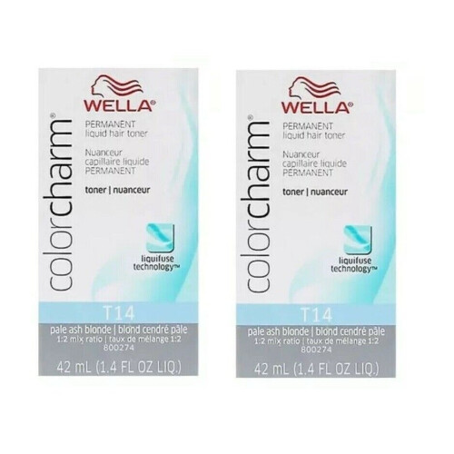 (T14 + T14) Wella Color Charm T27 Medium Beige Blonde Permanent Hair ...