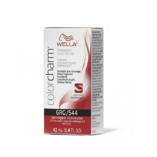 Wella 6RG Light Copper Color Charm Permanent Liquid Haircolor on OnBuy