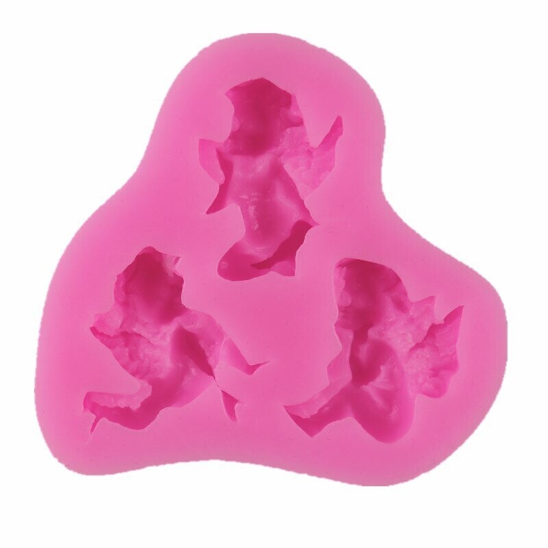 3 hole angel baby shape silicone mold - Dry Pace angel baby shape egg ...