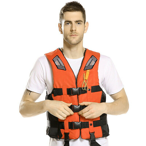 Oxford Life Jacket Lifesaving Vest Aid Boat Rescue Flood Relie on OnBuy