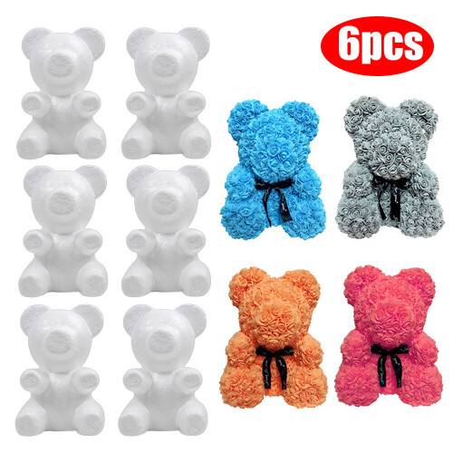 White Modeling Polystyrene Styrofoam Foam Bear Dog Modelling DIY Gift ...