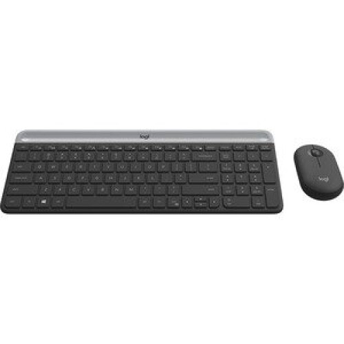 Logitech MK470 Keyboard & Mouse - USB Wireless RF - Danish, Norwegian ...