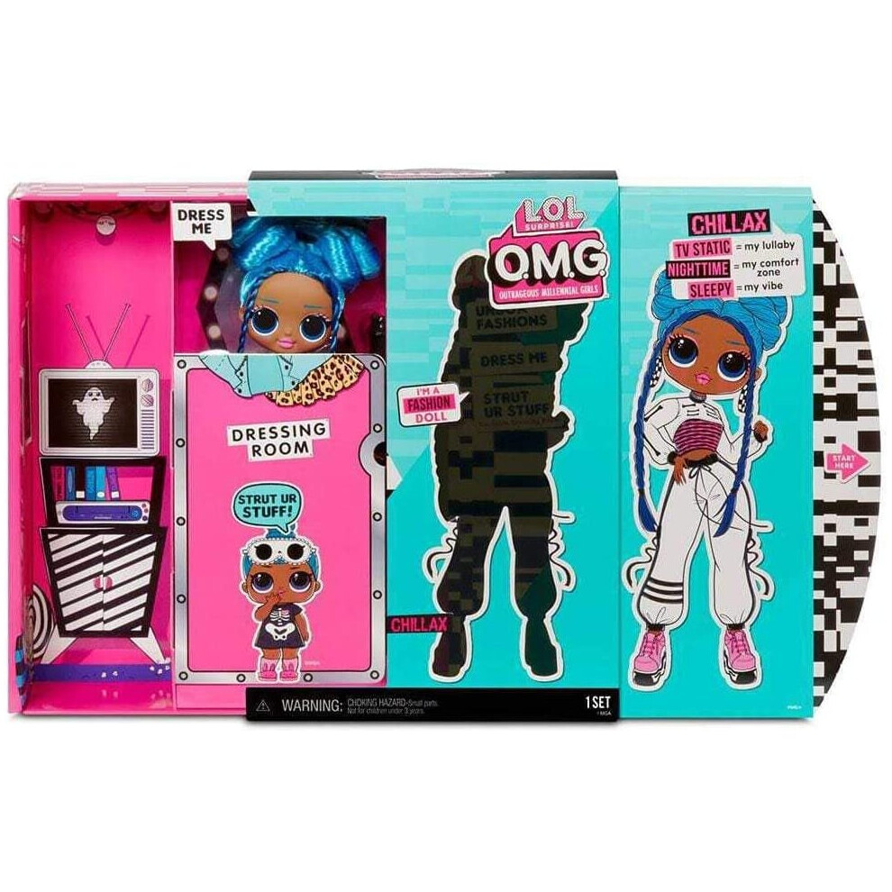 LOL Surprise OMG CHILLAX Fashion Doll With 20 Surprises Designer Clothes Glitter Outfits And Fashionable Accessories. LOL Surprise OMG S on OnBuy