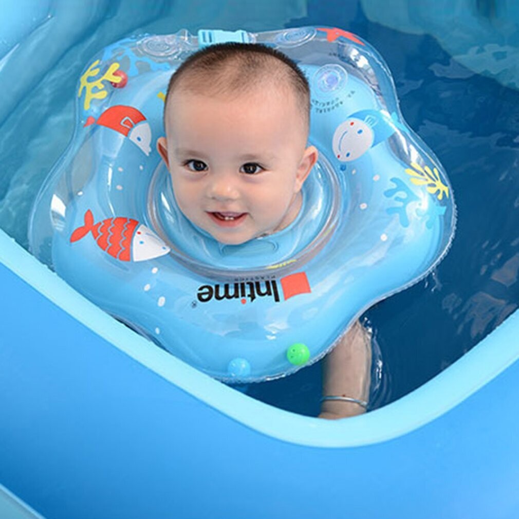 Cute Baby Float Neck Ring Safety PVC Inflatable Swimming Bathing Neck ...