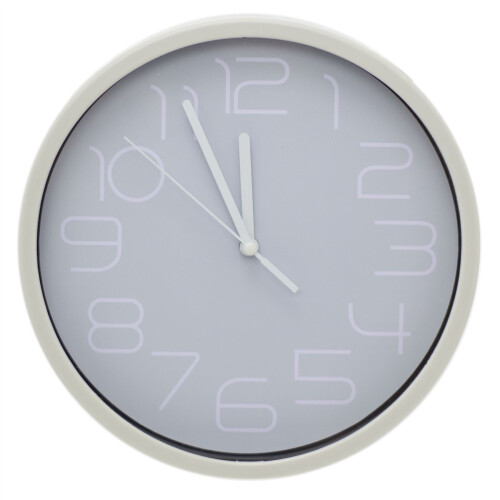 20cm Contemporary Silent Wall Clock | Non Ticking Wall Mounted Clock ...