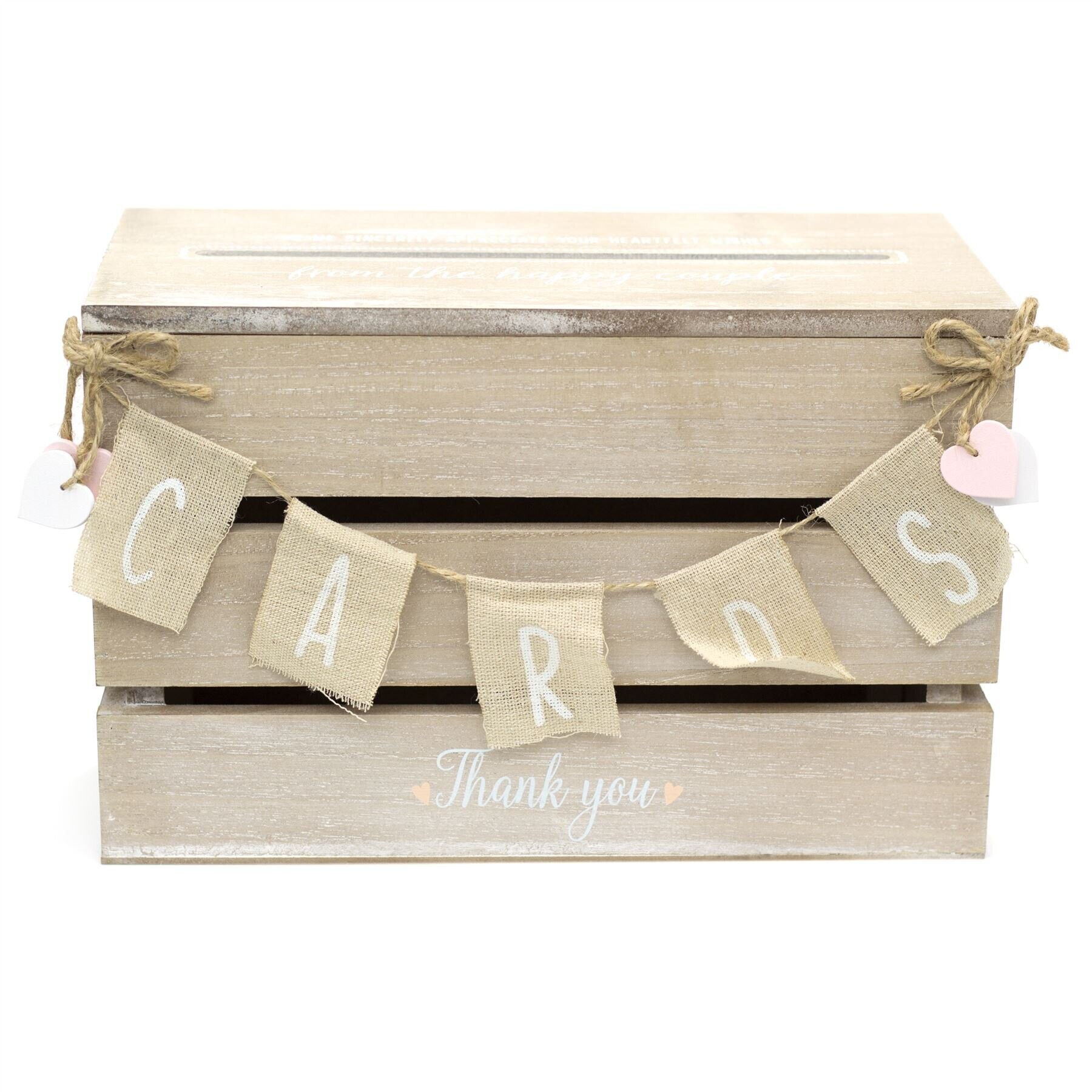 Shabby Chic Wedding Card Post Box | Wooden Wedding Guest Letter Box ...