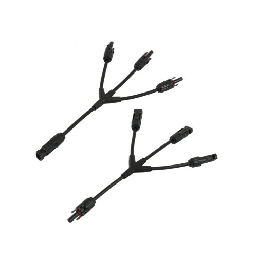 (Triple Y-Branch Pair Series Connectors, x10) Solar Panel T/Y Branch ...