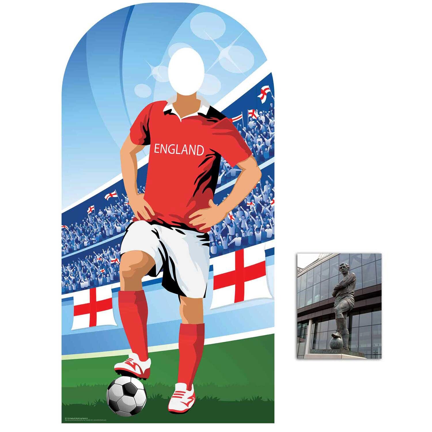 England Football Cardboard Cutout Stand-in European Championship 190cm ...