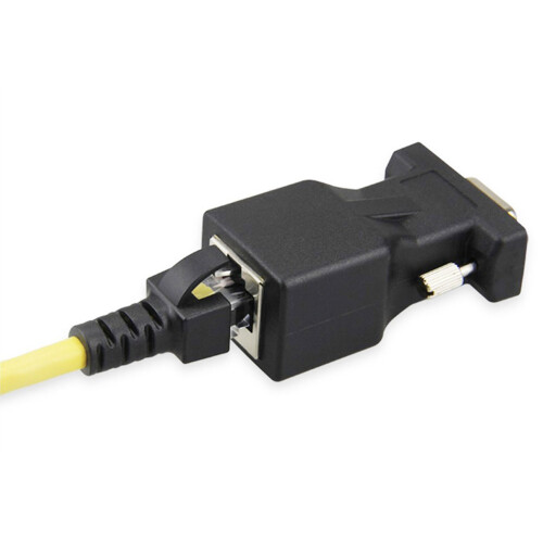 LM YN DB9 RS232 Male Port to RJ45 Female Connector Card DB9 Serial Port ...