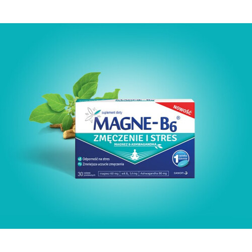 Magne-B6 Fatigue and Stress, Magnesium and Ashwagandha, 30 tablets on OnBuy