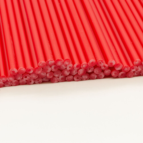 (Red, 114mm x 4mm (25 Pcs)) Plastic Lollipop Sticks - 114mm x 4mm on OnBuy