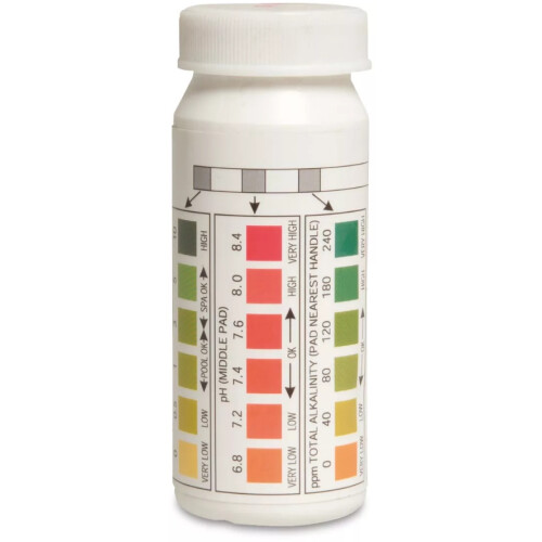 Deep Blue Pro - 4-Way Chlorine/Bromine Test Strips 50 Strips Chlorine ...