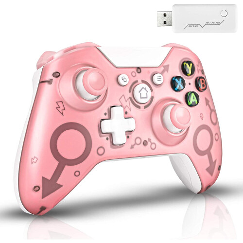 (Pink) Xbox One Wireless Controller Compatible PC/Xbox Series X/PS3 on ...