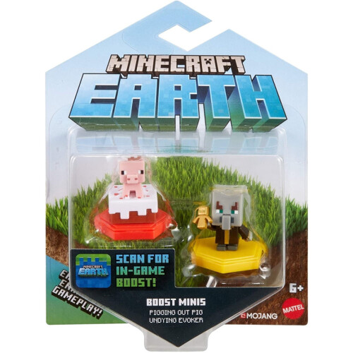 Minecraft Earth GMD16 Pigging Out Pig & Undying Evoker 2 Pack (GKT41 ...