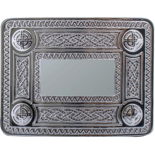 (Celtic Knot Polished) Kilt Belt Buckle Rectangular Shape Antique and ...